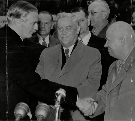Sir Anthony Eden Welcomes Russian Premiers Editorial Stock Photo ...