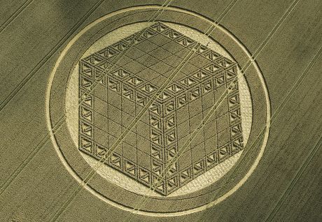 RUBIK'S CUBE CROP CIRCLE HACKPEN HILL Editorial Stock Photo - Stock ...