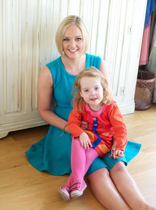 Amanda Davies and daughter Molly at home in west London, Britain - 04 ...
