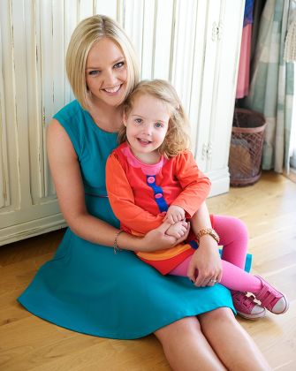 Amanda Davies and daughter Molly at home in west London, Britain - 04 ...
