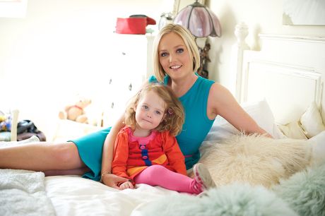 Amanda Davies and daughter Molly at home in west London, Britain - 04 ...