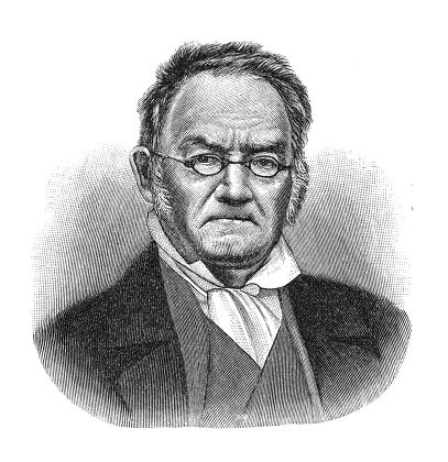 Woodcut Carl Ritter Portrait Editorial Stock Photo - Stock Image ...