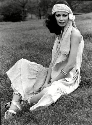 Fashion Women 1977 Model Wearing Cheesecloth Editorial Stock Photo ...