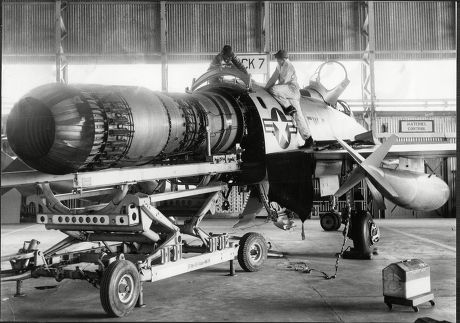 Engine Fitted Into F100 Super Sabre Editorial Stock Photo - Stock Image ...