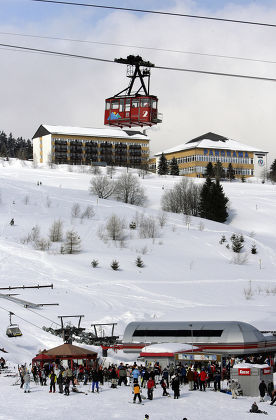 Teleferic Chair Lift Station Skiing Region Editorial Stock Photo ...