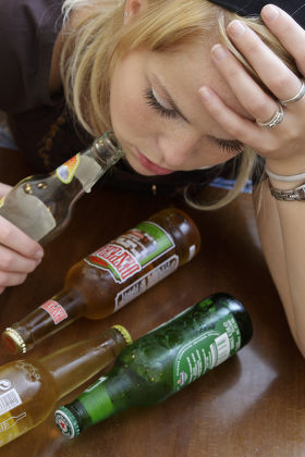 Model Released Young Girl Consuming Alcohol Editorial Stock Photo ...