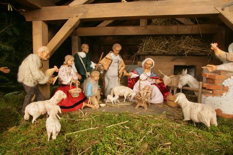 Countrystyle Nativity Scene Rott Inn Upper Editorial Stock Photo ...