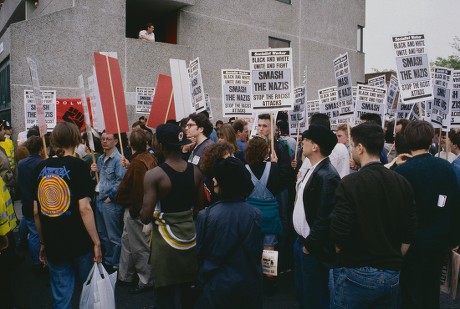Antinazi Demonstrators March Through South East Editorial Stock Photo ...