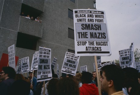 Antinazi Demonstrators March Through South East Editorial Stock Photo ...
