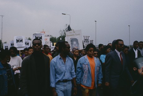 Antinazi Demonstrators March Through South East Editorial Stock Photo ...