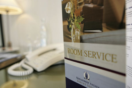 Room Service Menue Hotel Sofitel Aachen Editorial Stock Photo - Stock ...