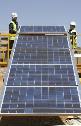 Esp Spain Beneixama Solar Power Station Editorial Stock Photo - Stock ...