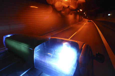 Blue Light Response Driving Highway Police Editorial Stock Photo ...