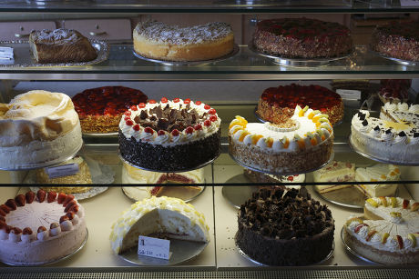 Cake Display Case Cafe Laudensack Bad Editorial Stock Photo - Stock ...