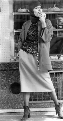 Fashion Women 1975 Model Wearing Fashions Editorial Stock Photo - Stock ...