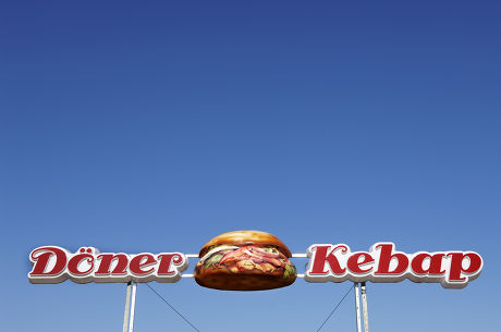 Advertising Doener Kebab Donair Shop Against Editorial Stock Photo ...