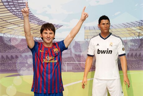 Wax model of FC Barcelona footballer Lionel Messi, Madame Tussauds ...