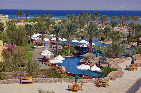 Gardens Pool Marriott Hotel Taba Heights Editorial Stock Photo - Stock ...