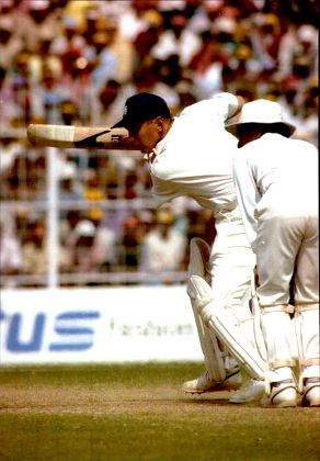 Neil Fairbrother England Cricketer Action Against Editorial Stock Photo ...