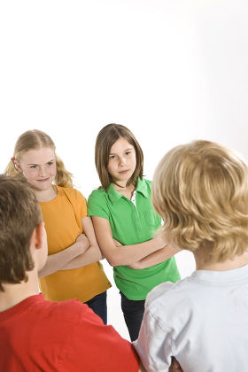 Model Released Group Children Arguing Editorial Stock Photo - Stock ...