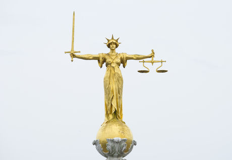 Scales Justice Statue Above Central Criminal Editorial Stock Photo ...