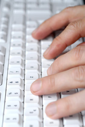 Hands On Computer Keyboard Editorial Stock Photo - Stock Image ...