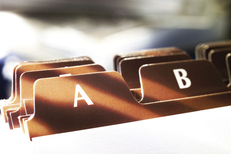 Alphabetized Files File Folders Editorial Stock Photo - Stock Image ...