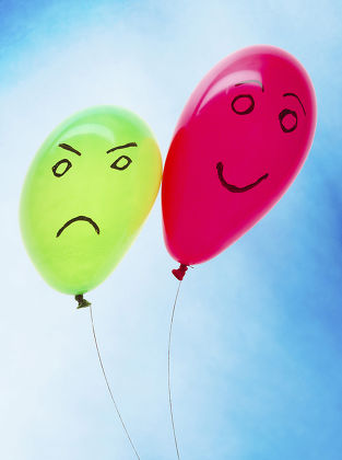 Two Balloons Funny Angry Face Editorial Stock Photo - Stock Image ...