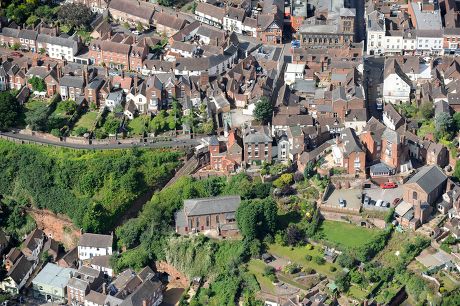 Aerial View Village Worfield Shropshire England Editorial Stock Photo ...