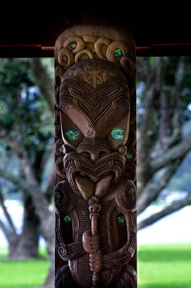 Whare Waka Canoe House Traditional Maori Editorial Stock Photo - Stock ...