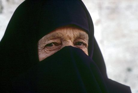 Muslim Woman Wearing Burqa Editorial Stock Photo - Stock Image ...