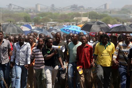 Anglo American Platinum miners strike, Rustenburg, South Africa - 06 ...