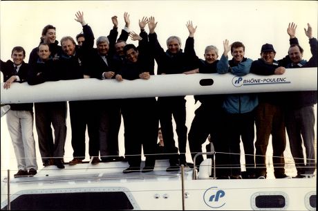 Chay Blyth Yachtsman Fellow Crewmembers Roundtheworld Editorial Stock ...