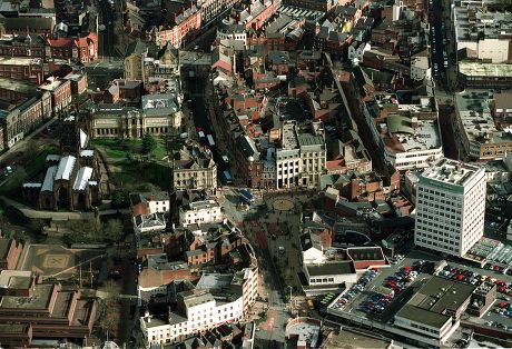 Aerial View Wolverhampton City Centre Queens Editorial Stock Photo ...