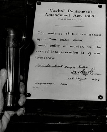 Execution Notice John Haigh Aka Acid Editorial Stock Photo - Stock ...