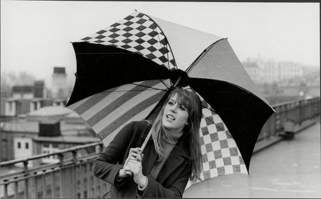 Jenny Boyd Fashion Model Poses Umbrella Editorial Stock Photo - Stock ...