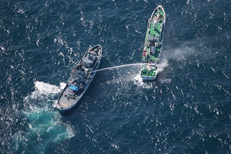 Two Ships Take Part Drill Editorial Stock Photo - Stock Image ...