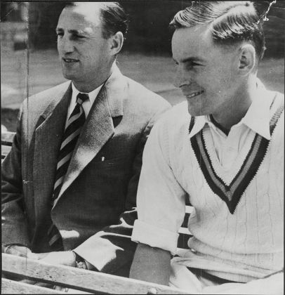 England Cricketer Sir Len Hutton L Editorial Stock Photo - Stock Image ...