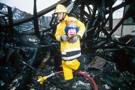 Fire Fighter Wreckage Fun House Editorial Stock Photo - Stock Image ...