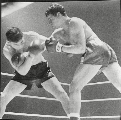 Terry Downes Fighting Fellow Boxer Mike Editorial Stock Photo - Stock ...