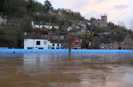 Flood Defence Barriers Hold Back Flood Editorial Stock Photo - Stock ...