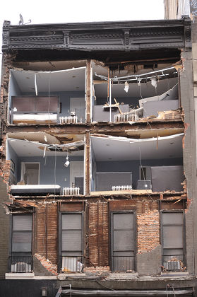 Facade Apartment Building Knocked Off By Editorial Stock Photo - Stock ...