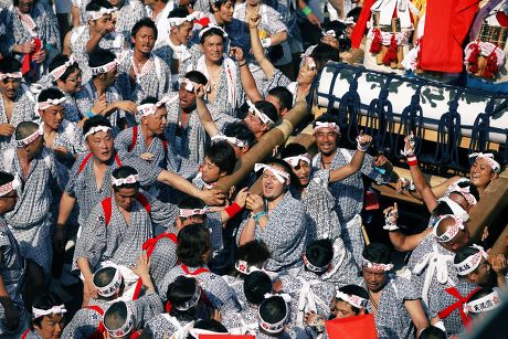 Men Forming Part Procession During Tenjin Editorial Stock Photo - Stock ...