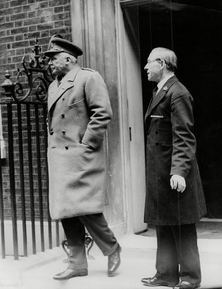 Edmund Ironside Lord Ironside Leaving No10 Editorial Stock Photo ...