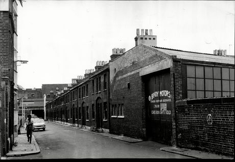 Scene Durward Street London Showing Little Foto Stok Editorial - Gambar ...
