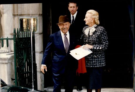 Businessman Hotelier Baron Charles Forte Lady Editorial Stock Photo ...