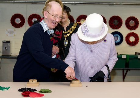 Britains Queen Elizabeth Ii Looks Towards Editorial Stock Photo - Stock ...