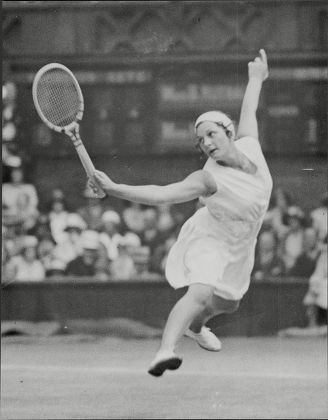 Tennis Player Helen Jacobs Action Wimbledon Editorial Stock Photo ...