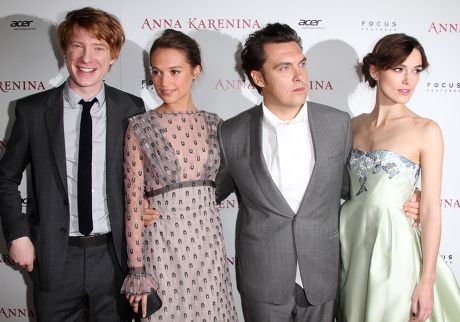 Domhnall Gleeson Alicia Vikander Joe Wright Editorial Stock Photo ...