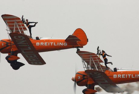 __COUNT__ Breitling Wingwalkers perform at International Aviation and ...